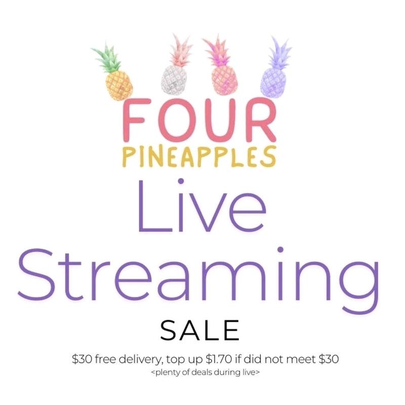 Four Pineapples SG Live Stream sale baby children clip handmade ...