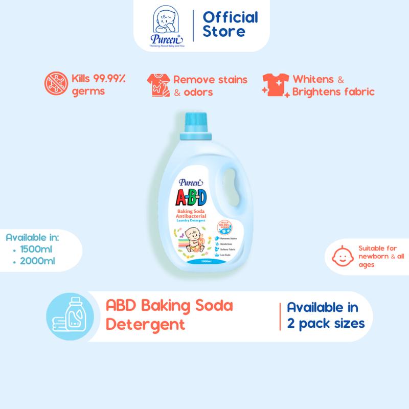 Pureen ABD Baking Soda Antibacterial Liquid detergent sabun basuh baju ...