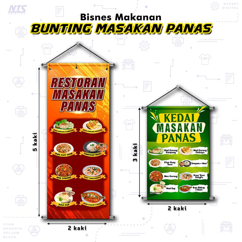 BUNTING MASAKAN PANAS / KEDAI / RESTORAN (Ready Design) - PENIAGA ...
