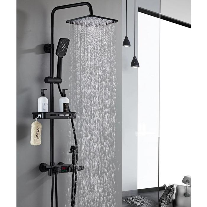 Jual Shower Set Kamar Mandi Rain Shower + Keran Cabang Paket Lengkap ...