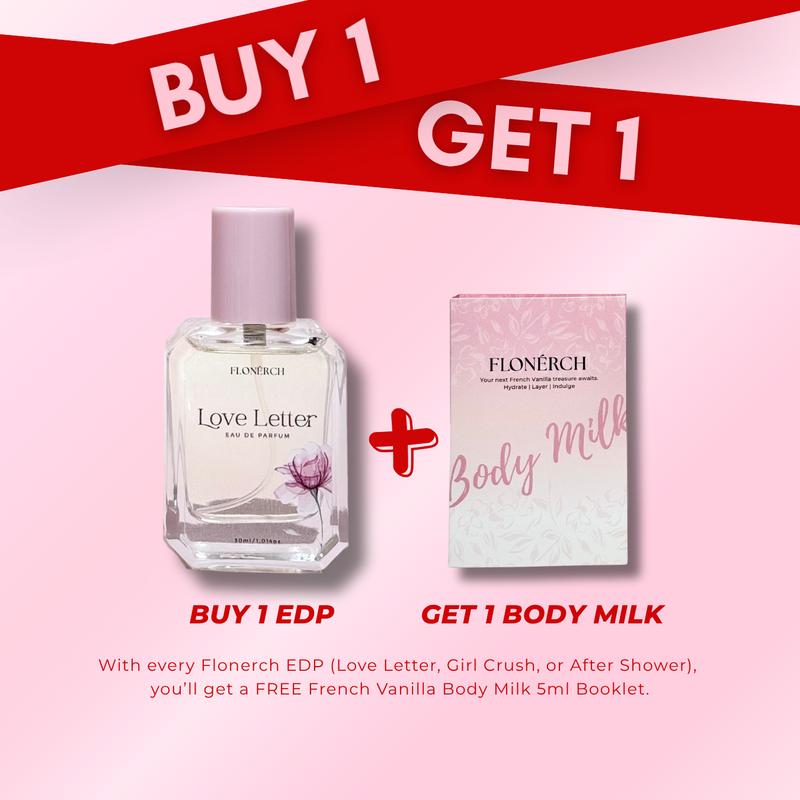 [BUY 1 GET 1] FLONERCH Love Letter Eau De Parfum - TikTok Shop Malaysia