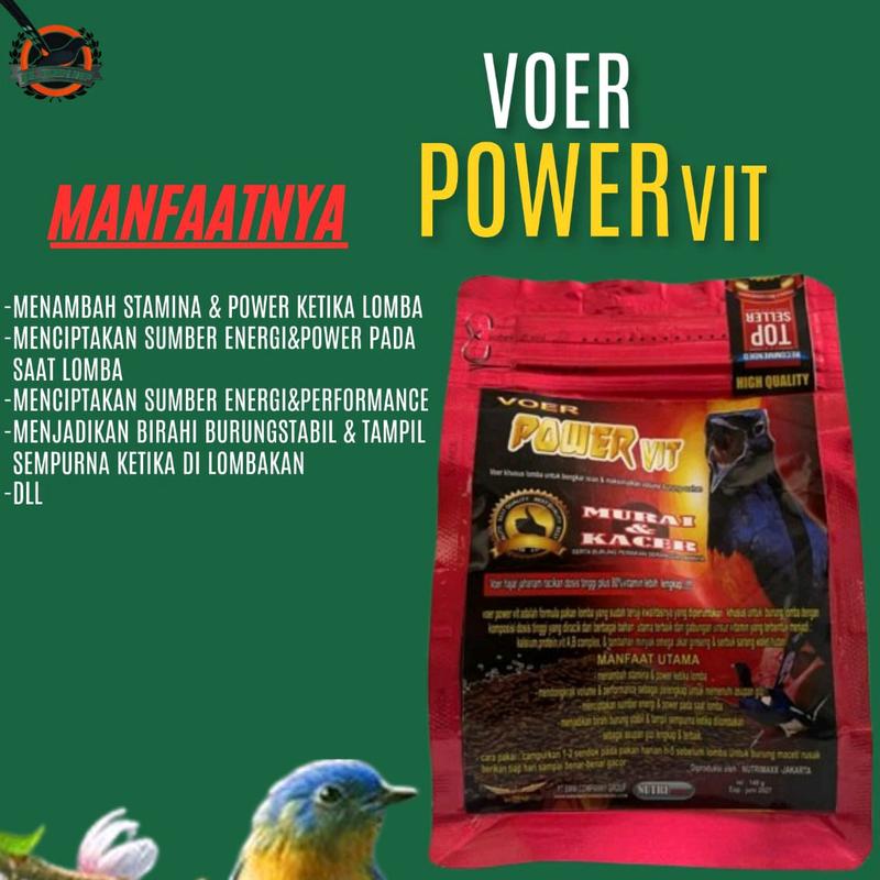 Voer Power Vit Merah Untuk Burung Murai Dan Kacer - Shop | Tokopedia