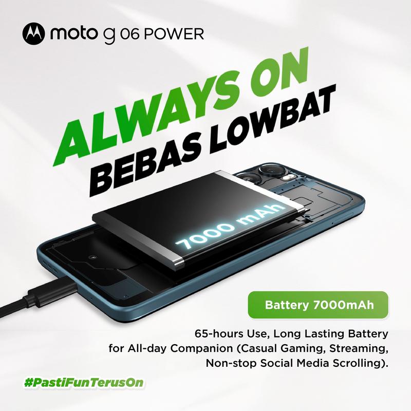 [Exclusive Baim Wong] Moto G06 Power 128GB RAMBoost 12GB - 6.88 ...