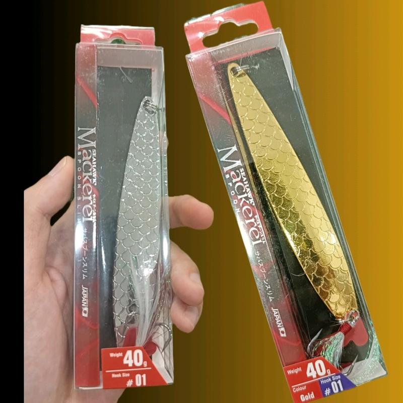 Seahawk Mackerel Spoon Gold Silver Colour COASTER TENGGIRI（SEMACAM ...