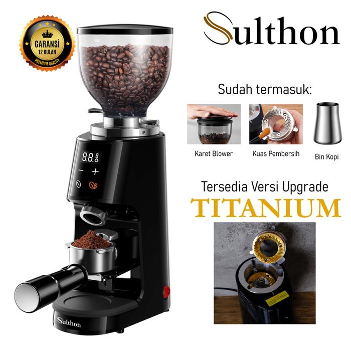 Promo Sulthon GS101 Electric Coffee Grinder Flat Burr 64mm - Mesin ...