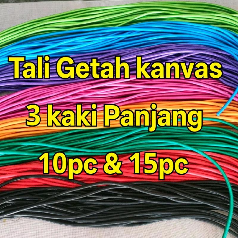 Tali Getah Kanvas 3 kaki Panjang 10pc & 15pc - TikTok Shop Malaysia