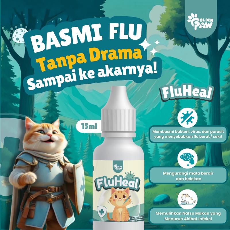 Golden Paw - FluHeal Obat Anti Flu Pereda Pilek Demam Bersin - Shop ...