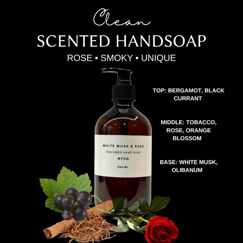 White Musk & Rose Scented Handsoap 500ml - TikTok Shop Singapore