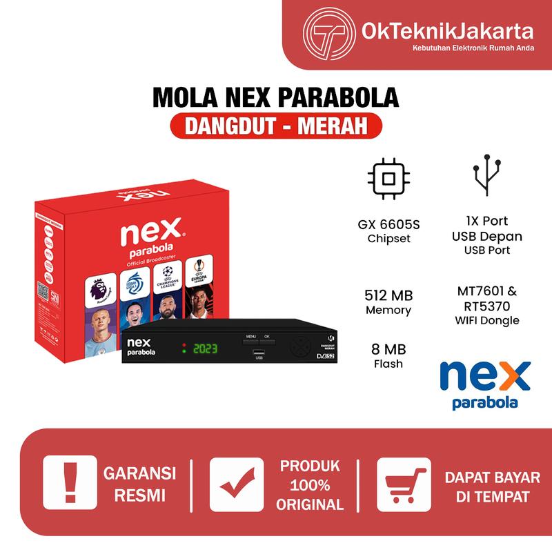 Receiver Parabola Nex Parabola Merah Liga Champions 2023 Hybrid - Shop ...