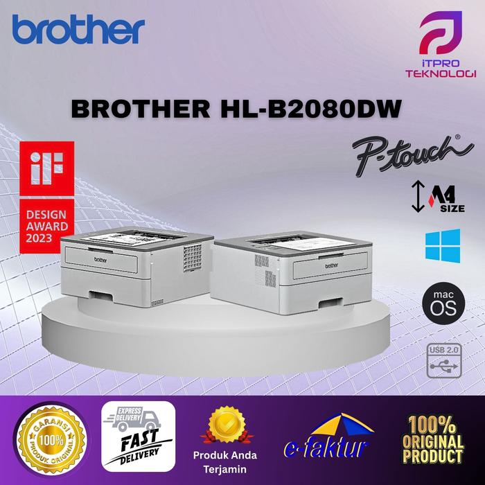 Jual Printer Brother Laserjet HL-B2080DW Print Only Duplex Wireless ...