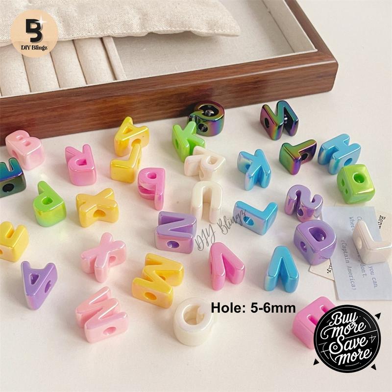 DIY Blingz 1pc UV Solid A-Z Random Mixed Colors English Chunky - TikTok ...