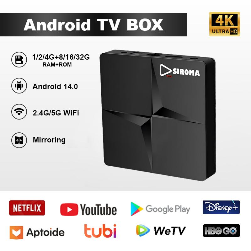 Android Tv Box Mini 4K-HD Ultra Android 13 Ram 1/2/4GB Rom 8/16/32GB ...