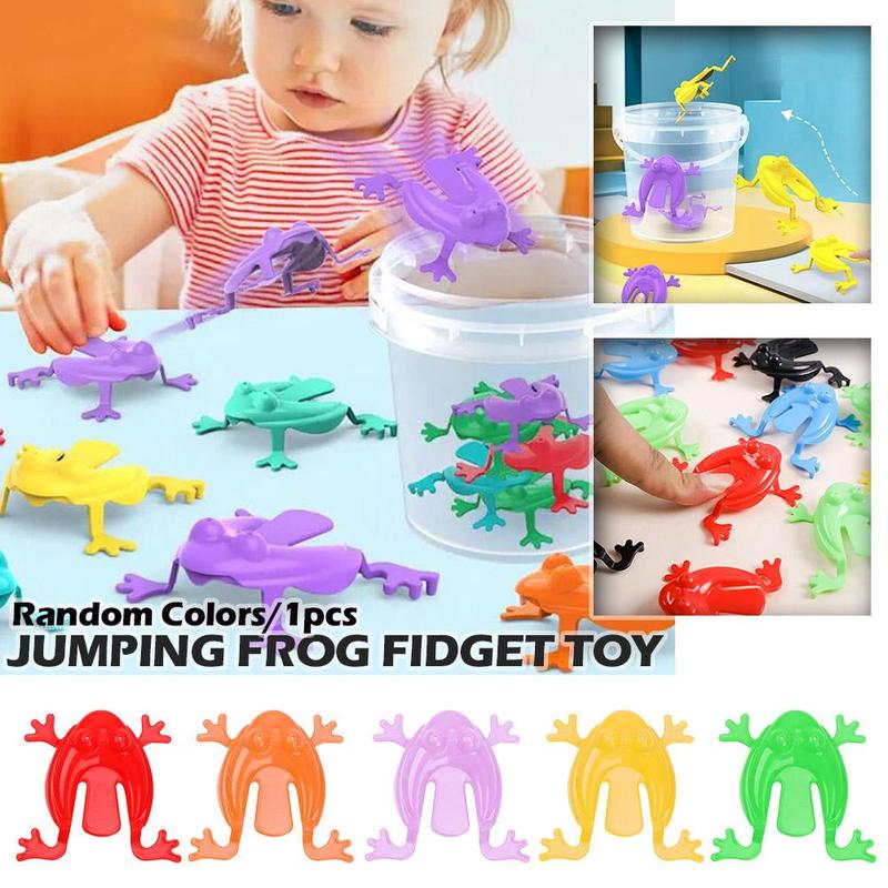 Bounce Frog Toy Classic Nostalgia Jumping Frog Bounce Fidget - TikTok Shop Singapore