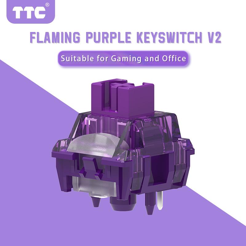 TTC Flaming purple V2 Mechanical Keyboard Switches with Dustproof ...