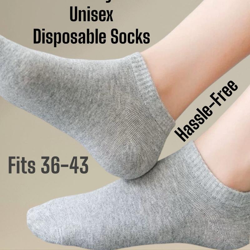 6 pairs Unisex Disposable Socks Disposable Cotton Socks low - TikTok ...