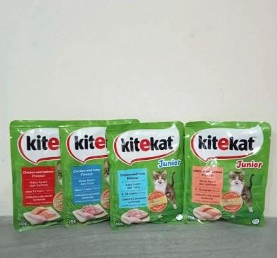 KITEKAT Makanan Basah Kucing Wet Cat Food Pouch 70 gr untuk Junior dan ...
