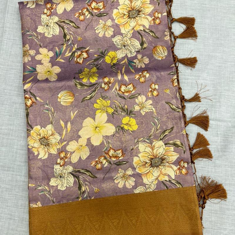 Gubera floral silk sarees - TikTok Shop Malaysia