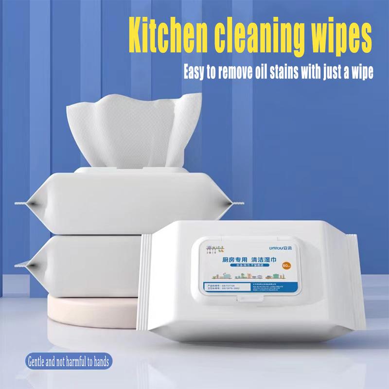 80 Pcs Multipurpose Kitchen Cleaning Wipes by Brand Remove Oil - TikTok ...