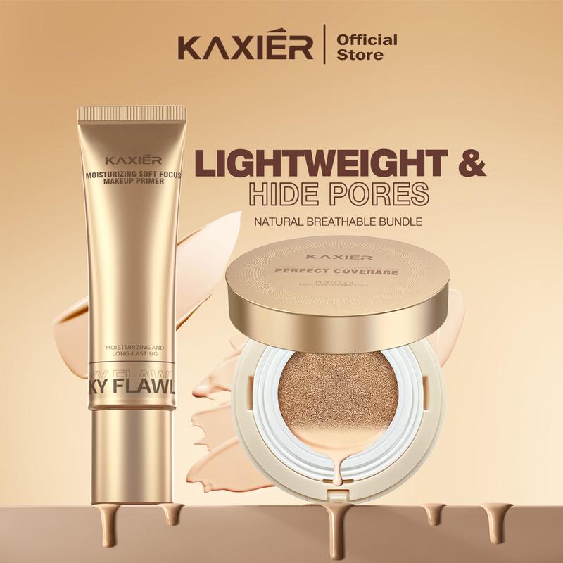 Kaxier Primer and Air Cushion Set BB Cream Full Cover Foundation ...
