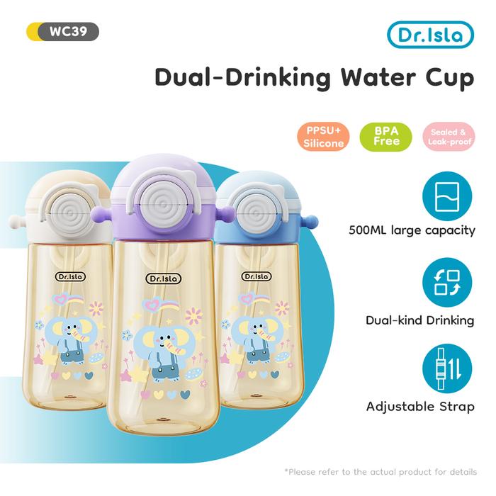 Promo Dr.Isla Botol Minum Anak PPSU Model Dual Cara Minum Tahan Bocor ...