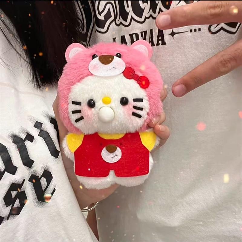 DIY Strawberry Cat Squeaking Bubble Doll Material Bag Cartoo - TikTok ...