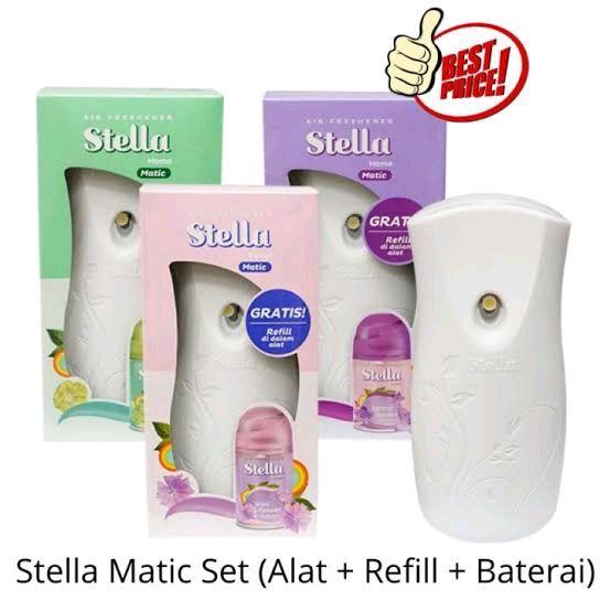 Jual STELLA MATIC BOX SET (TERMASUK ALAT, REFILL dan BATERAI) Pengharum ...