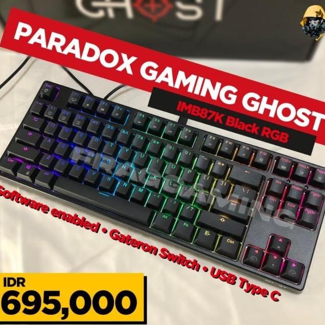 Jual Paradox Gaming GHOST IBM87K / IBM 87K Black TKL Mechanical ...