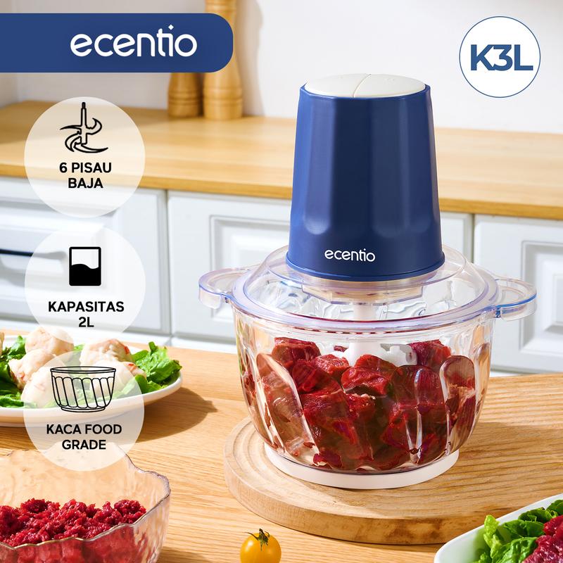 ecentio chopper blender kaca multifungsi 2 liter 6 helai gig - Shop ...