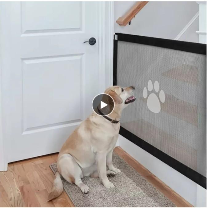 Dog Gate Ingenious Mesh Dog Fence For Indoor and Outdoor Saf - TikTok ...