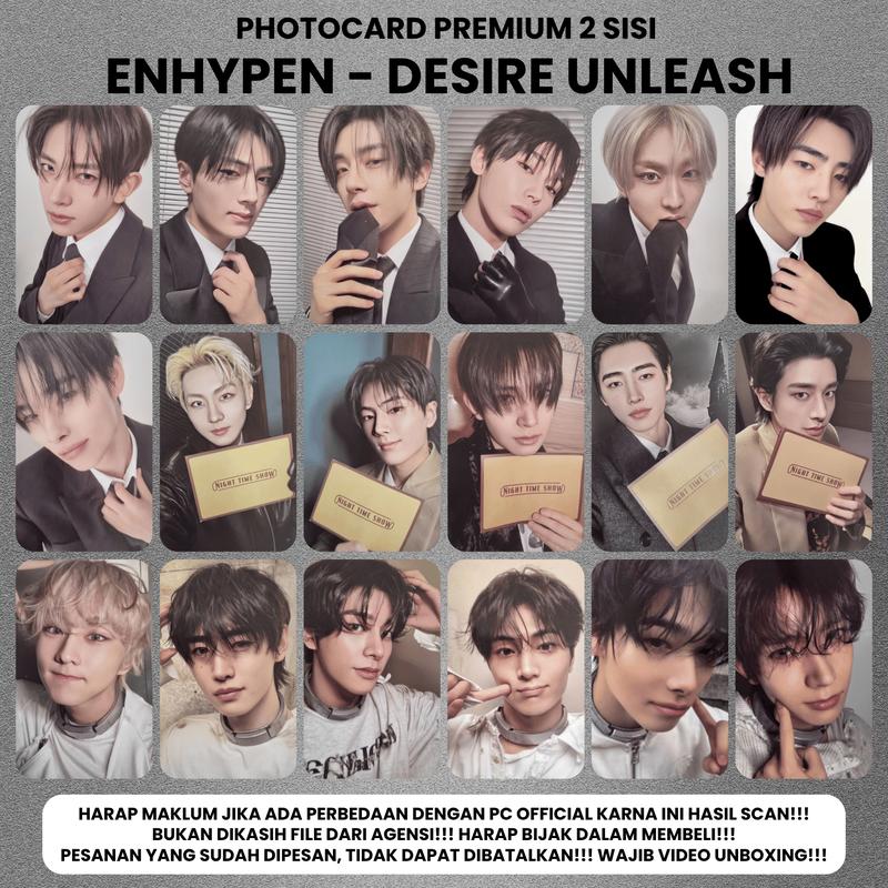 (ISI 7 PCS) Photocard ENHYPEN DESIRE UNLEASH - Photo card 2 SISI KPOP ...