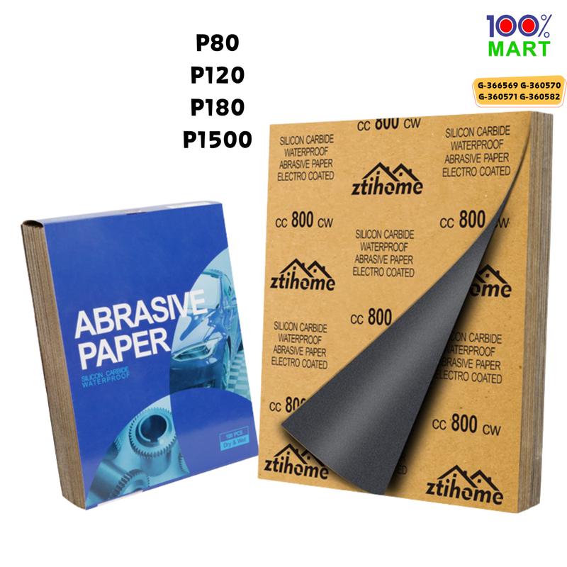 [100% Mart] Waterproof Abrasive Paper Sand Paper P80/P120/P180/P1500 ...