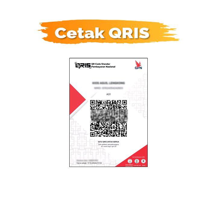 cetak stiker Qris QR code toko bahan kertas stiker cromo dan kertas ac ...