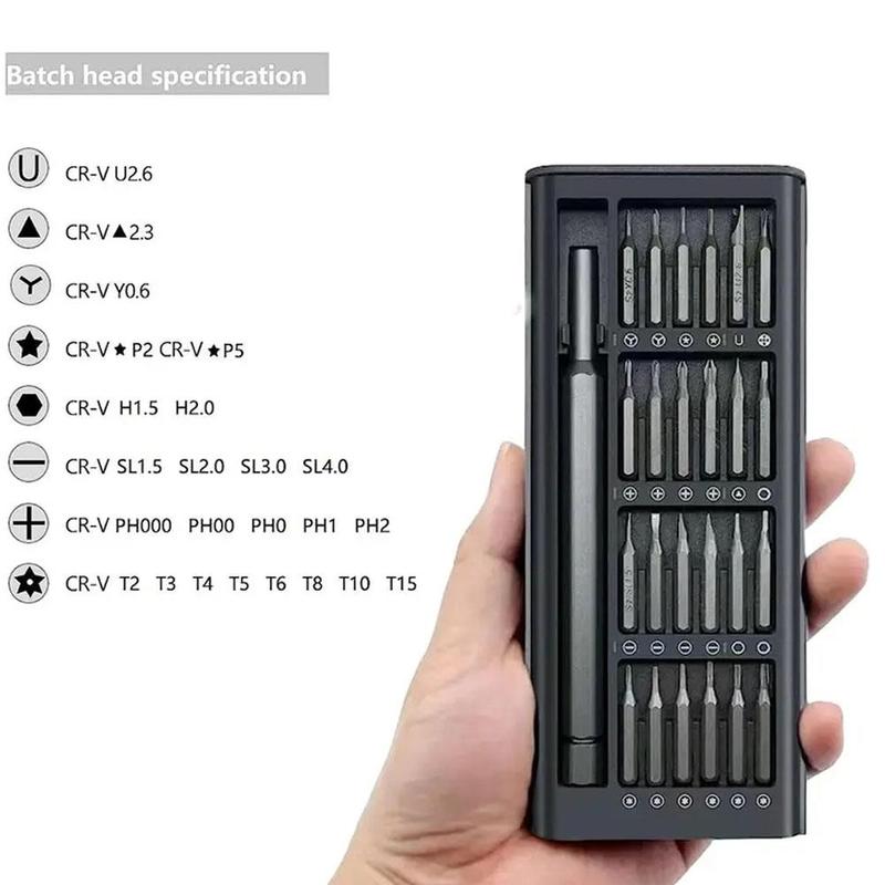 Kit pemutar skru ketepatan 24 keping, pemutar skru magnet berbilang ...
