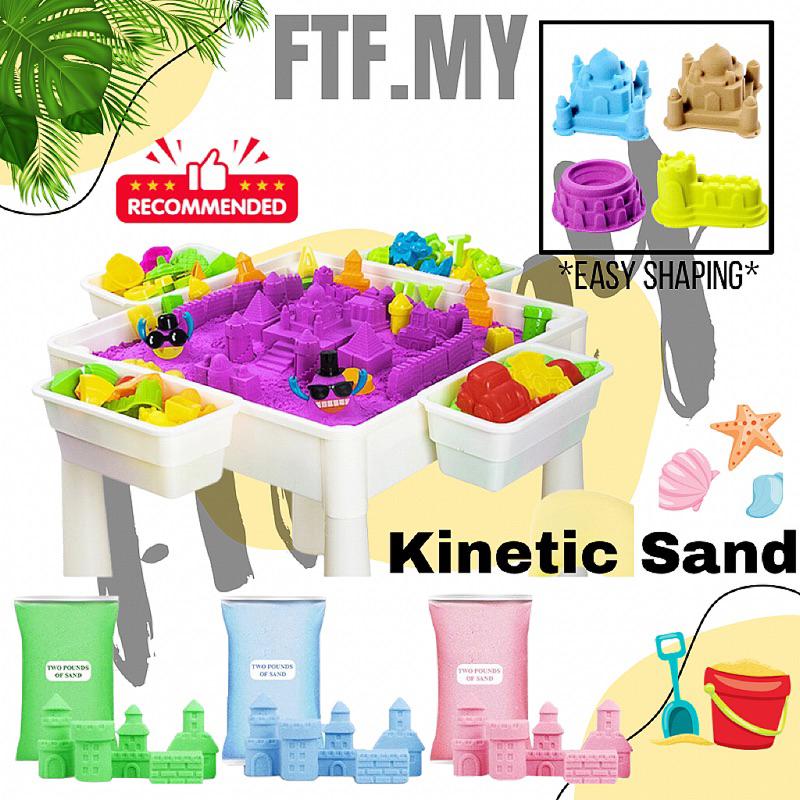 DIY 2KG Kinetic Kid Play Sand Set 125pcs Tools Pretend Beach - TikTok ...