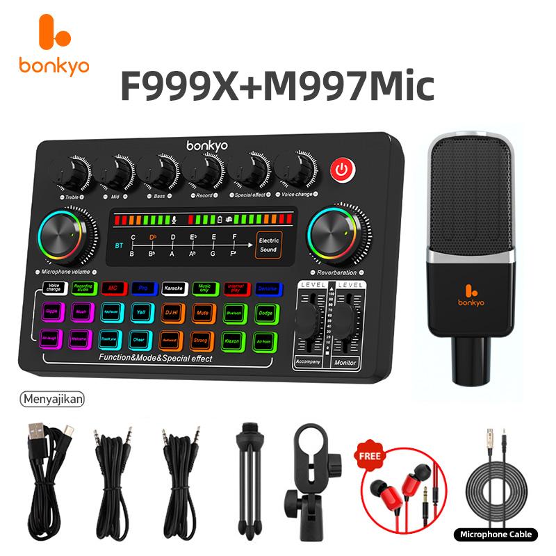 Soundcard bonkyo Professional Live F999X+M997 set , Kualiti - TikTok ...