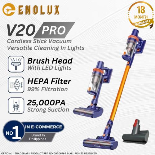 Enolux Vacuum V20 PRO Wireless Cleaner - Cordless Dust Mite Vacuum ...