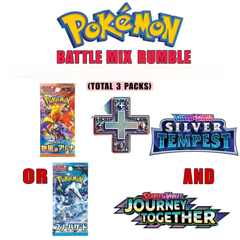 Pokemon Mix Rumble 3 Packs (JT,ST,HWA/SH) - TikTok Shop Malaysia