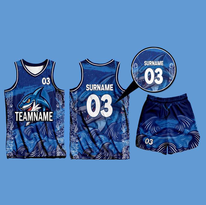 Custom basketball jerseys SUBLIMATION JERSEY 'SHARK' basketball - TikTok Shop Philippines