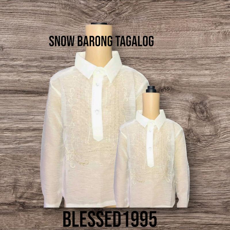 Snow barong for kids ( 4to20) - TikTok Shop Philippines
