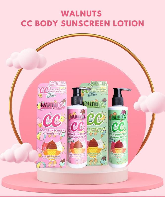 WALNUT'S CC BODY SUNSCREEN LOTION SPF 50 PA+++ 200ML BPOM - Shop ...