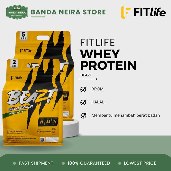 Jual FITLIFE / FIT LIFE Beazt Whey Protein Concentrate Powder | 22 - 55 ...