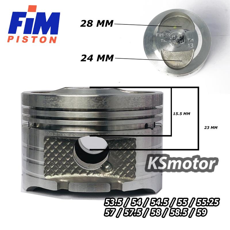 PISTON SEHER FIM PIN 13 51 52 53 54 55 55.5 56 56.5 57 57.5 58 58.5 59 ...