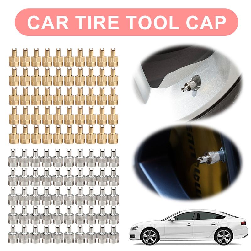 50Pcs Copper Slotted Head Valve Stem Caps for Cars SUV Truck - TikTok ...
