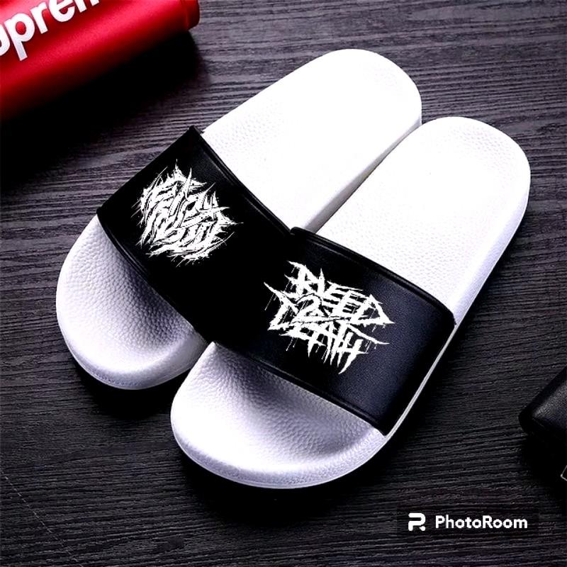 Sendal Slop Distro Pria / Wanita Sandal Slip On Laki Laki BLEED - Shop ...