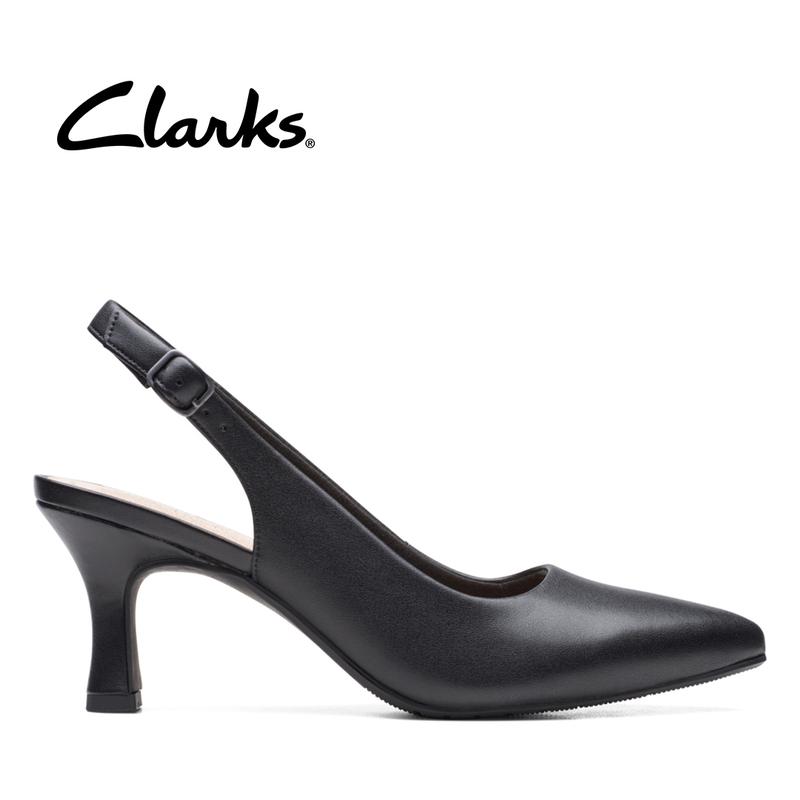 Clarks Womens Kataleyna Step High Heels - Black Leather - TikTok Shop ...