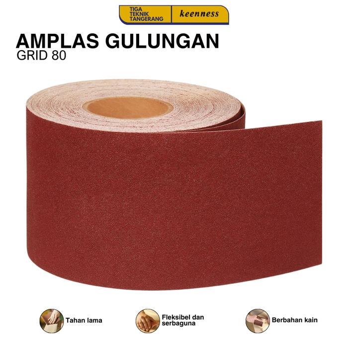 Promo Amplas Kertas Kasar Grid #80 – Untuk Kayu, Besi, Dinding, dan ...