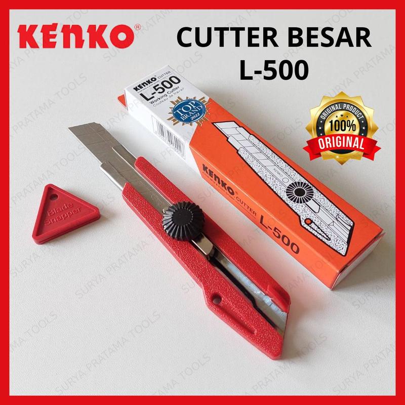 Cutter Besar Kenko L500 / Pisau Cutter Besar Kenko L-500 - Shop | Tokopedia