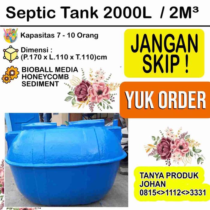 Jual Septic Tank Biotech 2000 Liter / 2m3 - BIOSEPTIC Anaerobic ...