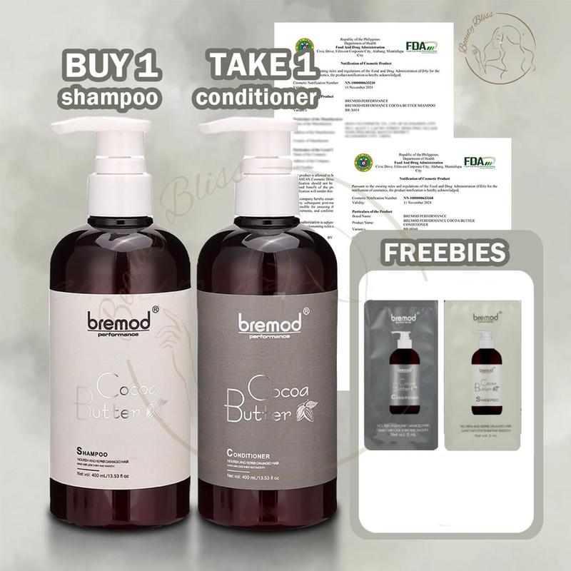 Buy 1 Bremod Premium Cocoa Butter Shampoo 400ml Take 1 Bremo - TikTok Shop Philippines