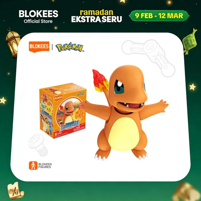 Promo Blokees Pokemon Classic Edition CV-S 01 Pikachu Mainan Figur Aksi ...